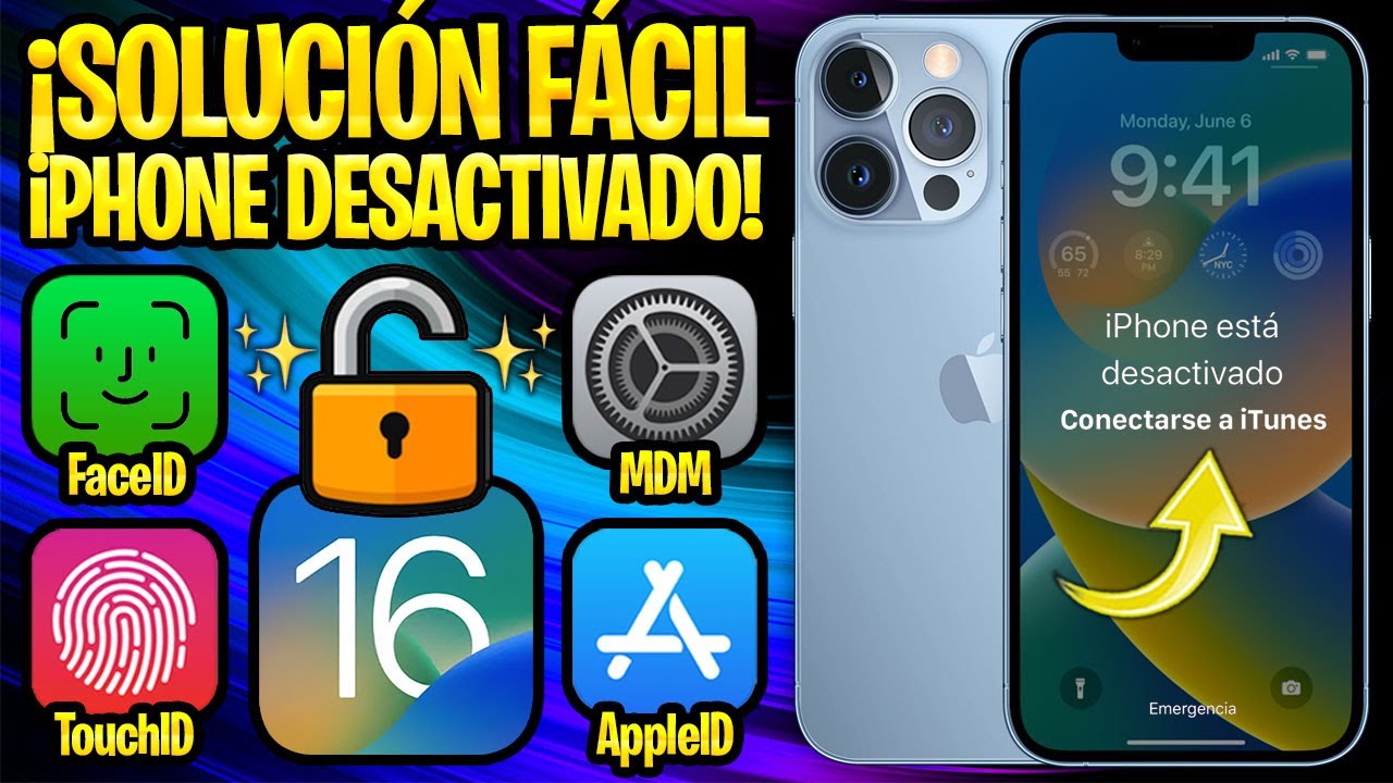 ¡CÓMO DESBLOQUEAR TU iPHONE! 🎁 QUITAR CÓDIGO DE BLOQUEO, APPLE ID Y MDM ...