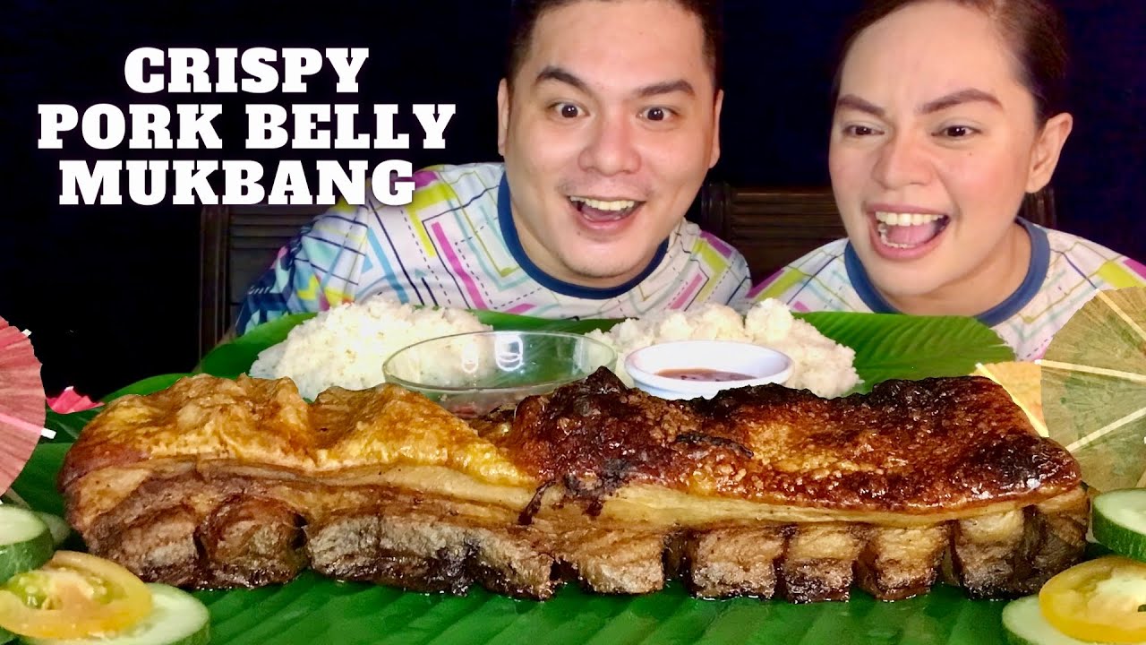 CRISPY PORK BELLY ( 脆皮烧肉 ) by Masterchef John MUKBANG | collab with ...
