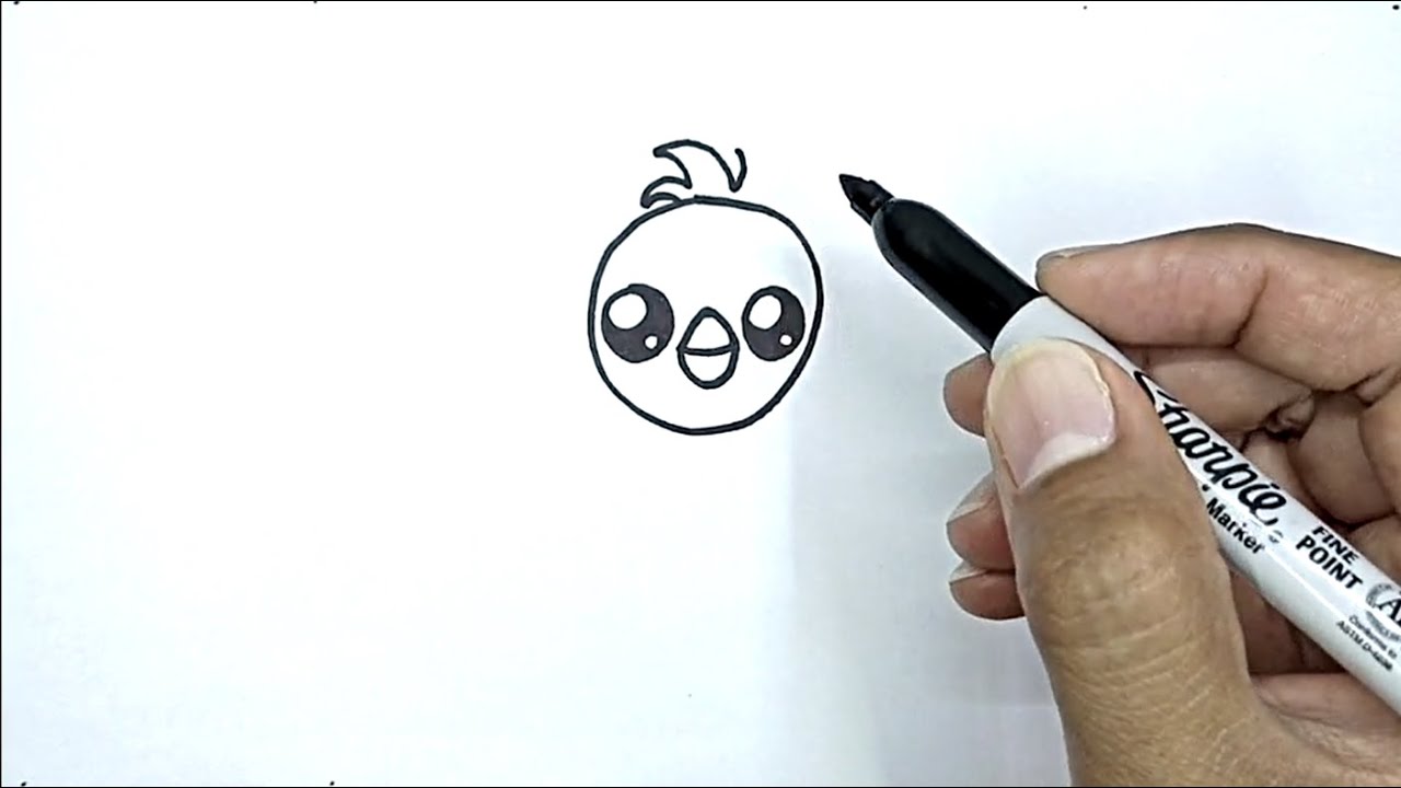 How To Draw A Chick With Numbers With Number 0 | Drawing With Number ...
