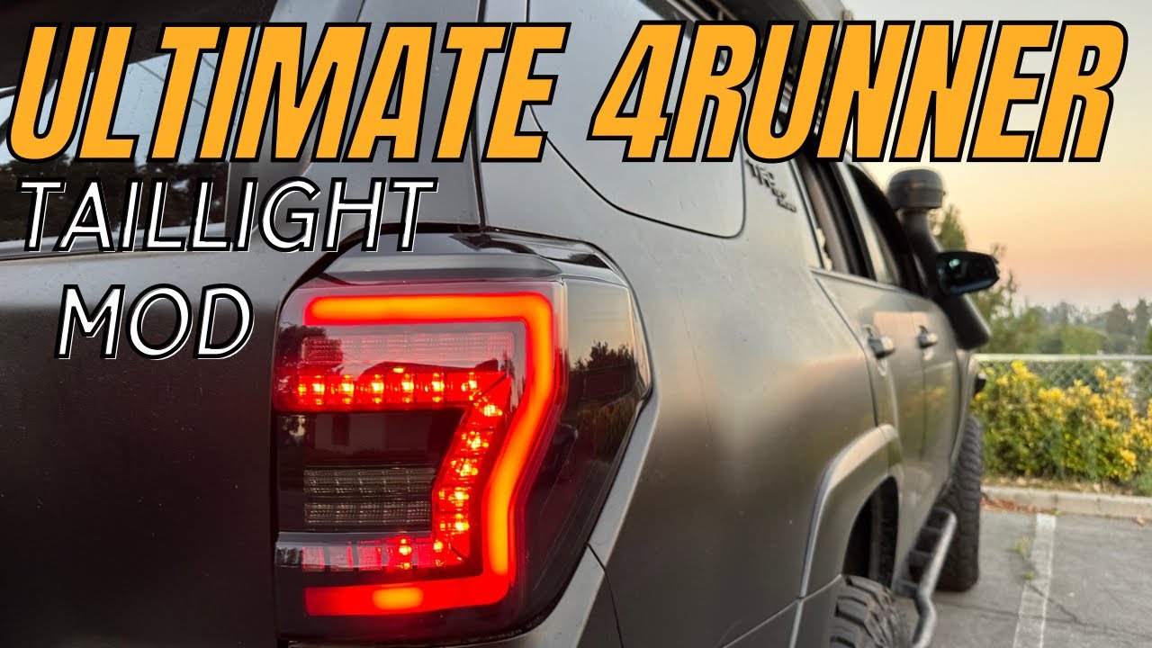 4Runner Ultimate Taillight Upgrade Mod - Cartrimhome - YouTube