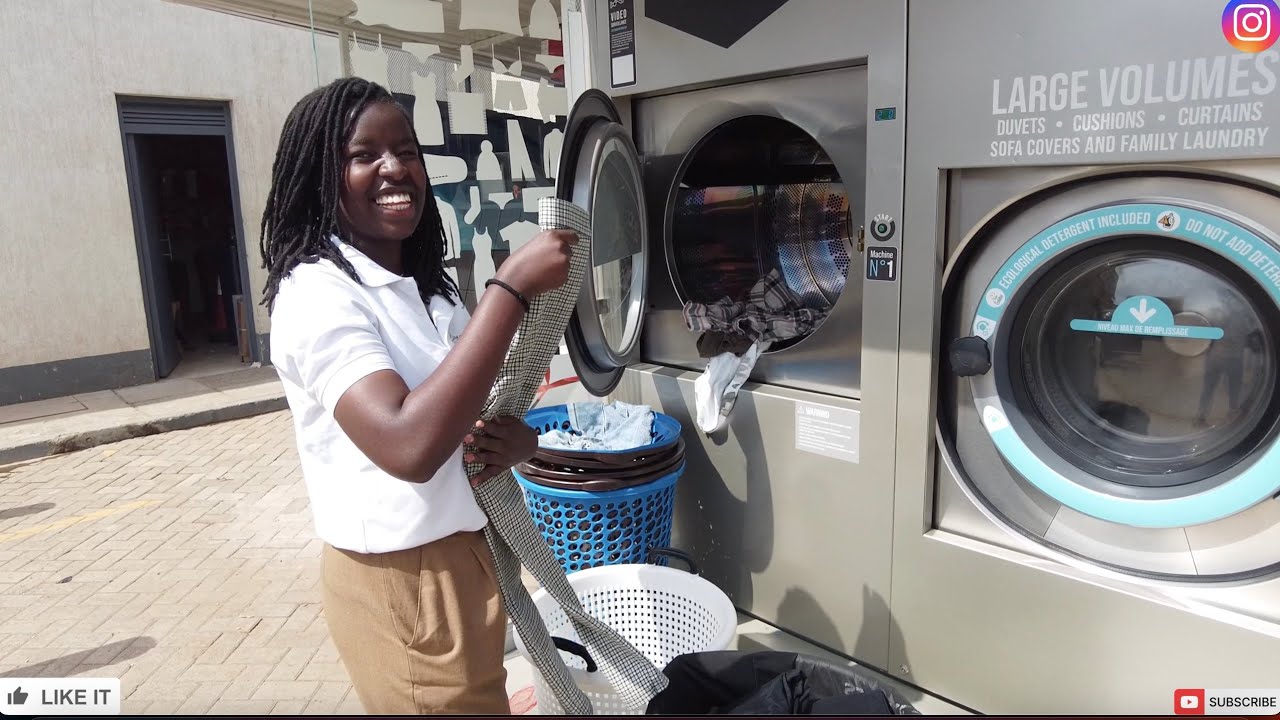 This is the Only LAUNDRY Machine In Kenya XPRESS LAUNDRY! - YouTube