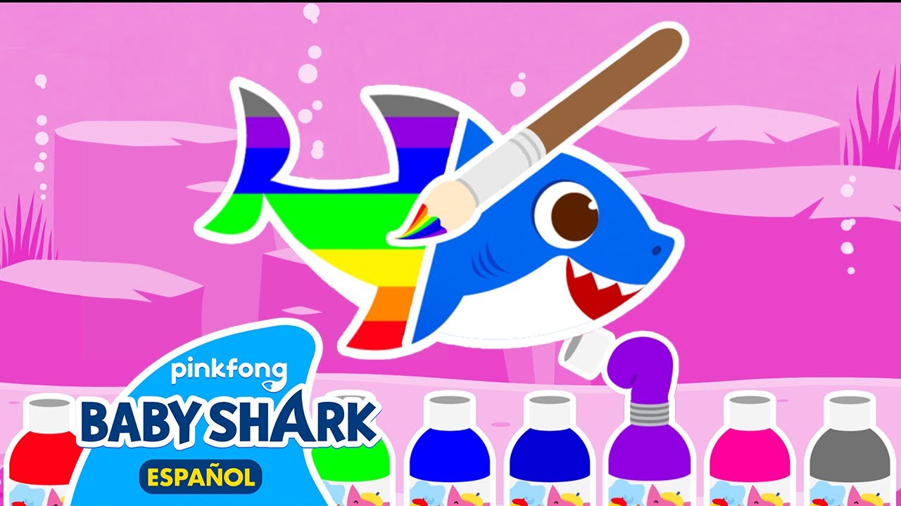 Tiburón Bebé Colorear es Divertido🎨 | Colores | Juguete & Cuento | Baby ...