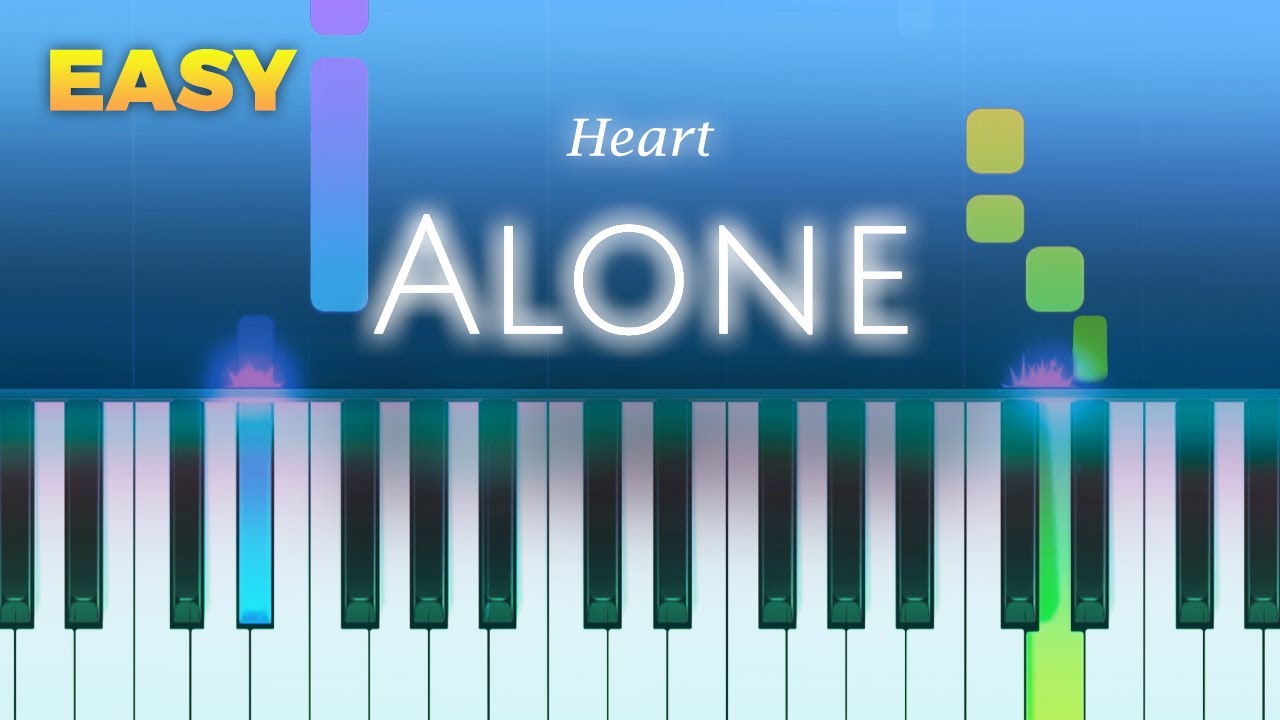Heart - Alone - EASY Piano TUTORIAL by Piano Fun Play - YouTube