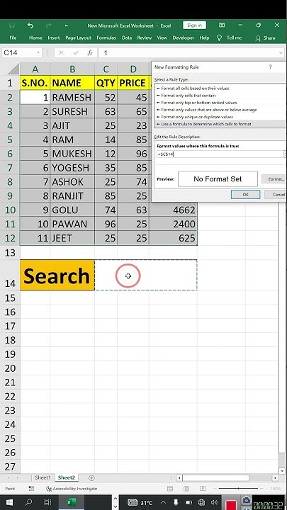 Excel Quick Search II Excel Amazing Tips and Tricks II - YouTube