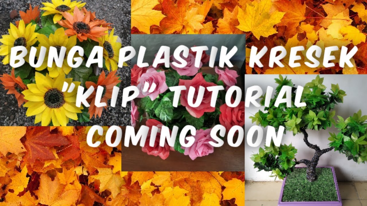 Klip Bunga Kresek/Handmade bunga dari plastik kresek - YouTube