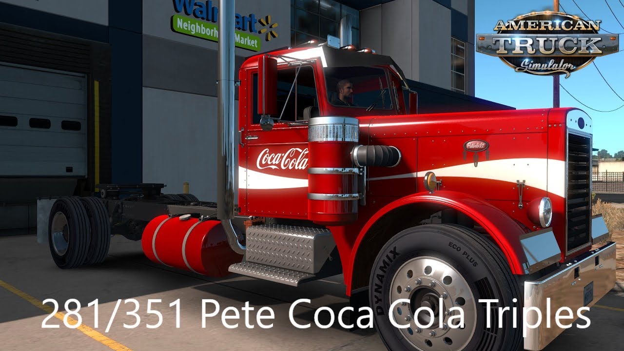 American Truck Simulator Peterbilt 281/351 Coca Cola Triples - YouTube