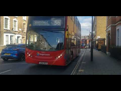 12415 and 12152 at Graham Road/ Hackney Central on routes 56 and 277