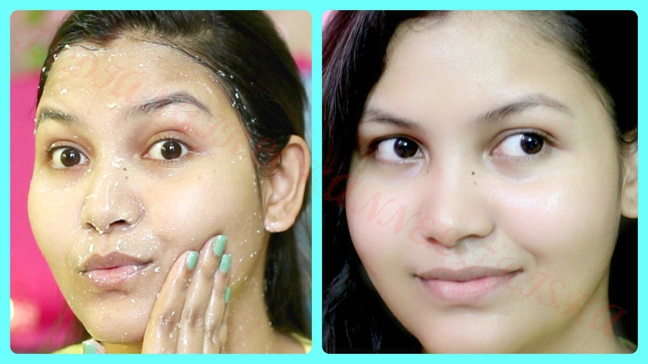 Get healthy glowing flawless skin by using a simple scrubber and ...