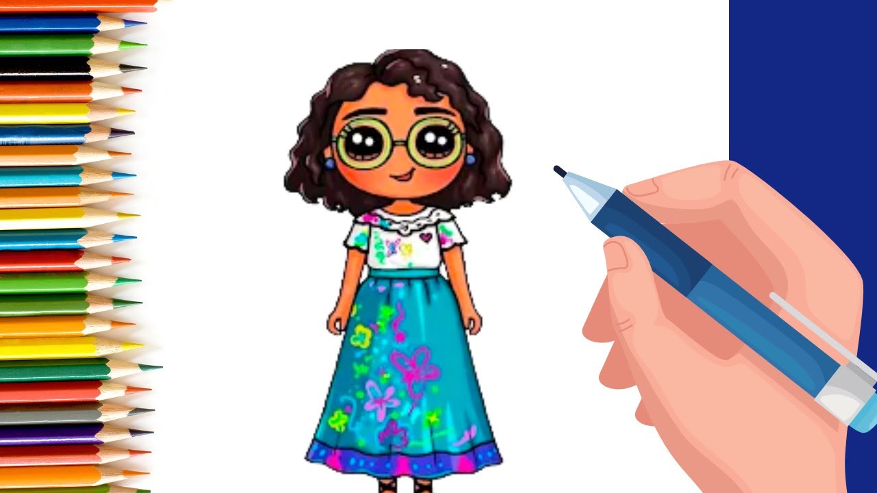 How to Draw Mirabel Madrigal 🦋Disney Encanto - YouTube