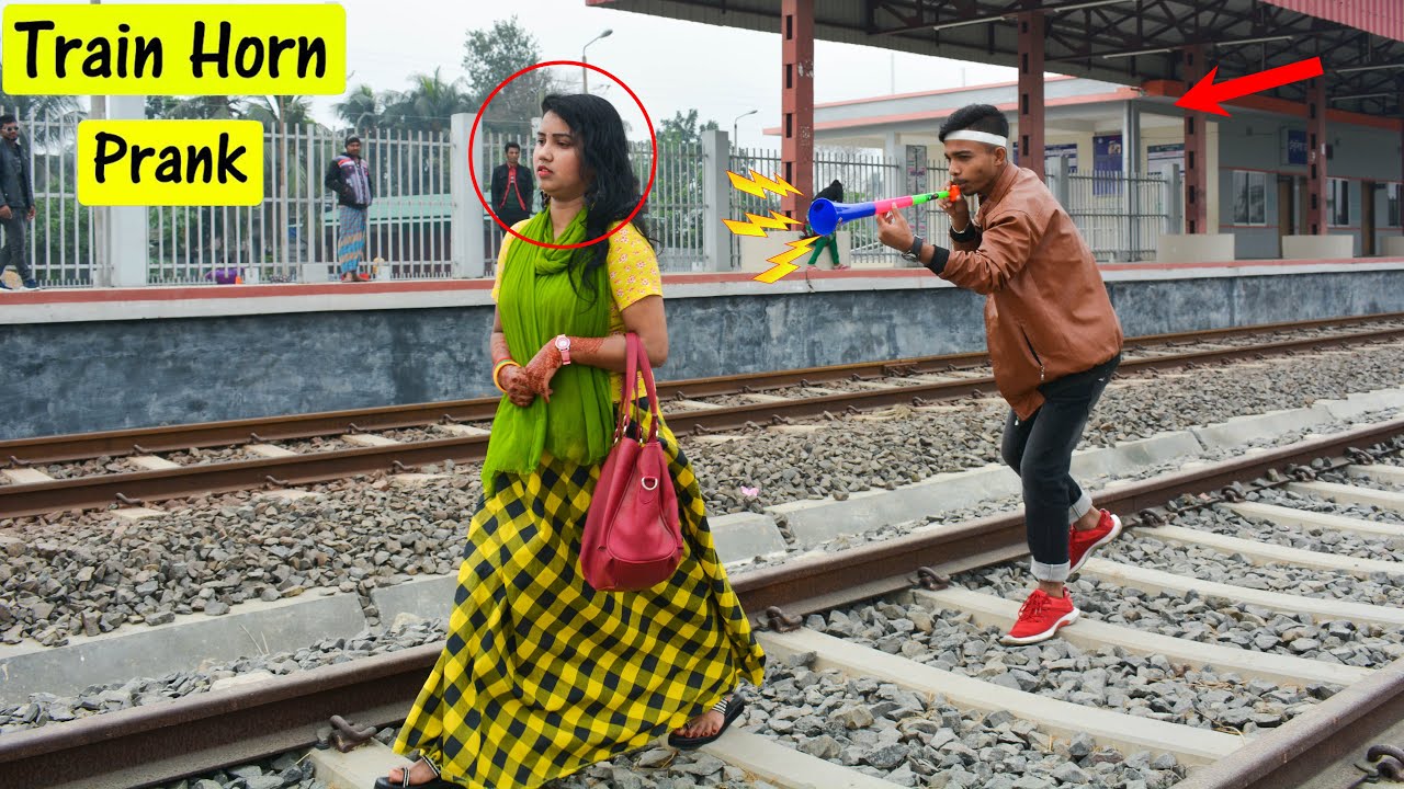 Update Viral Train Horn Prank 2022 || Best of Train Horn Prank Reaction ...