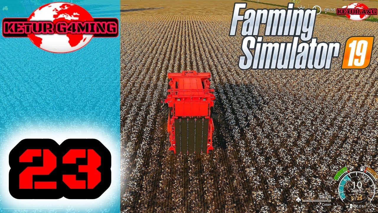 FARMING SIMULATOR 2019 FR TIMELAPSE - GREEN RIVER | RECOLTE DU COTON ...
