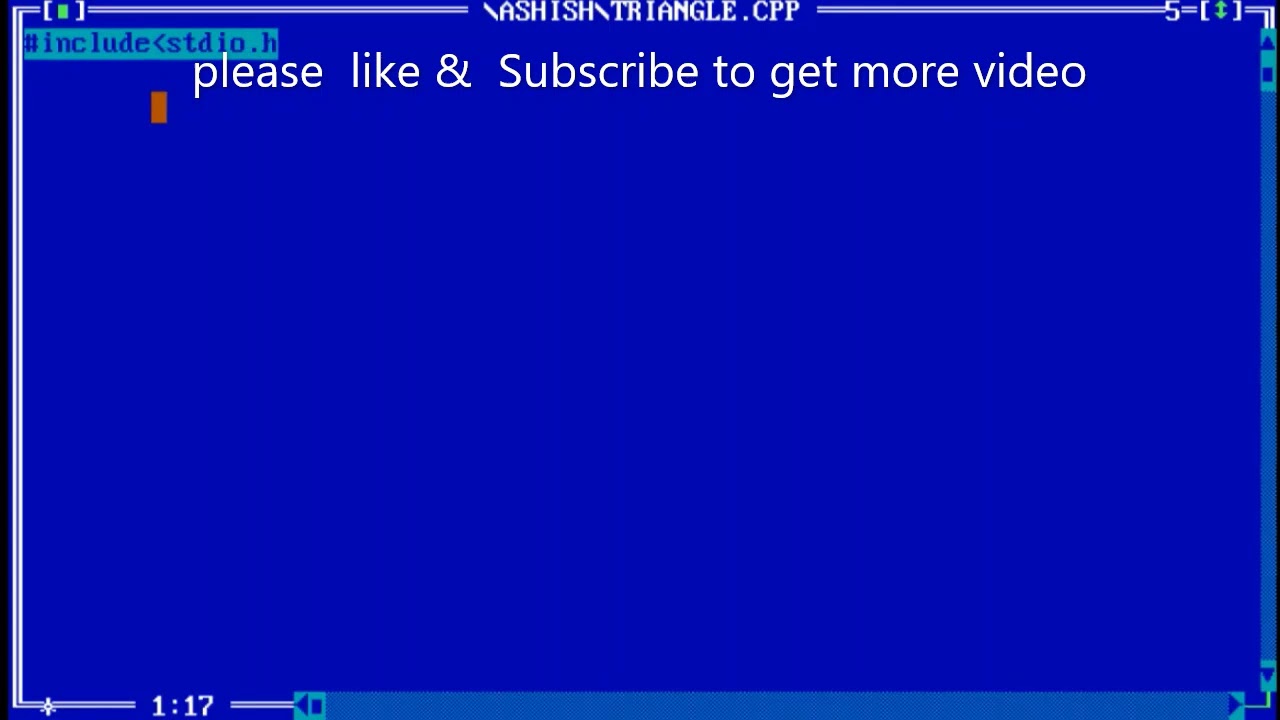 How To Make Triangle In C C YouTube how-to-make-triangle-in-c-c-youtube