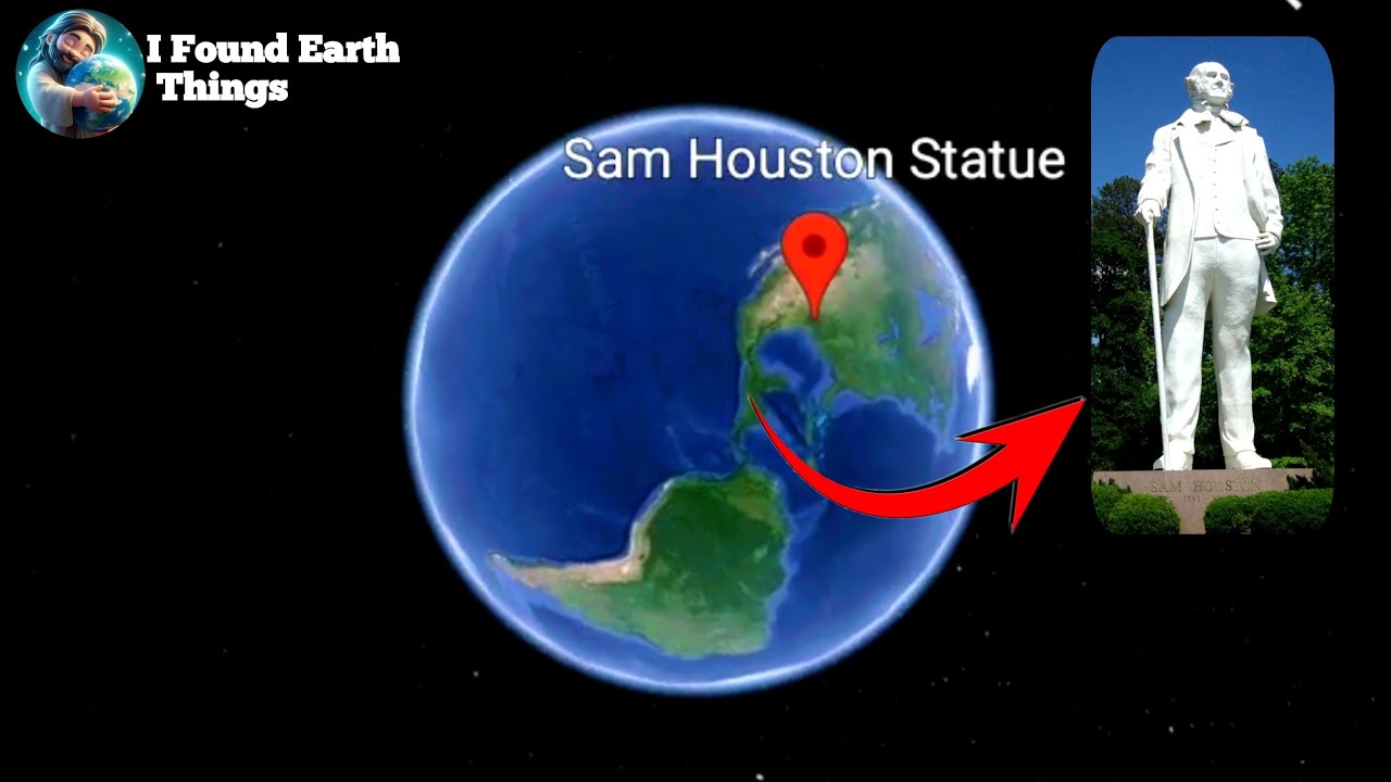 Sam Houston Big🤺 I Found the on google maps And google earth # ...