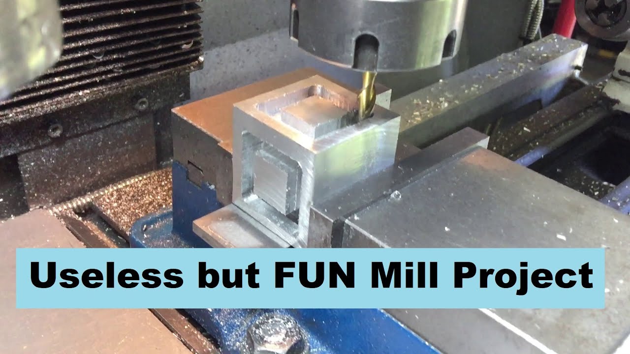 Make a Useless but FUN Cube on the Mill - YouTube