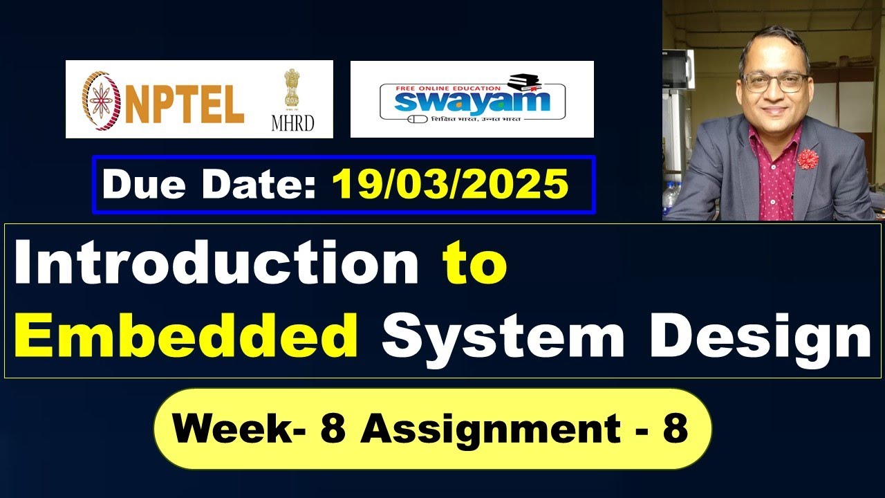 Nptel Introduction To Embedded System Design Week 8 Assignment 8
