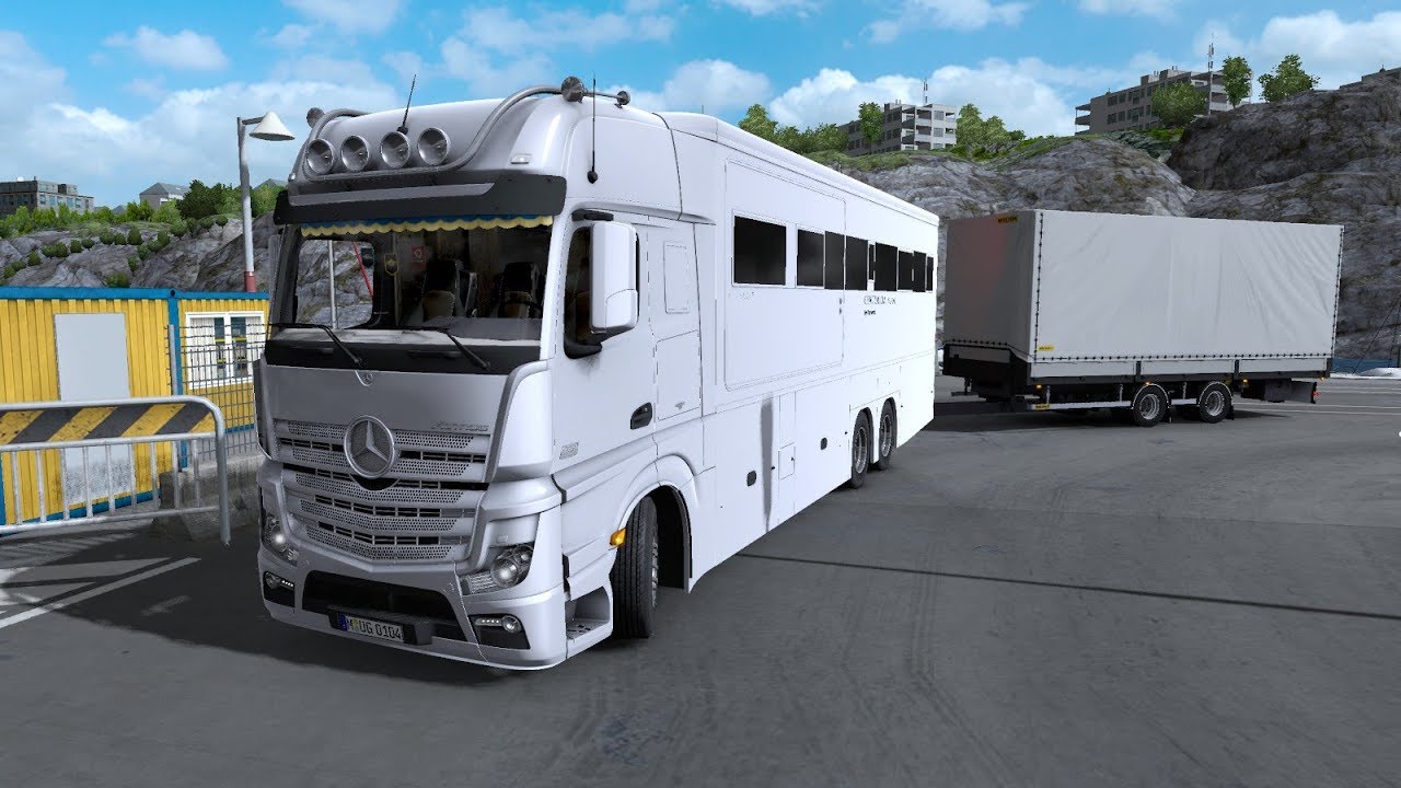 [ETS2 Mod] Mercedes Actros Motorhome Pro Edit (1.30) - YouTube