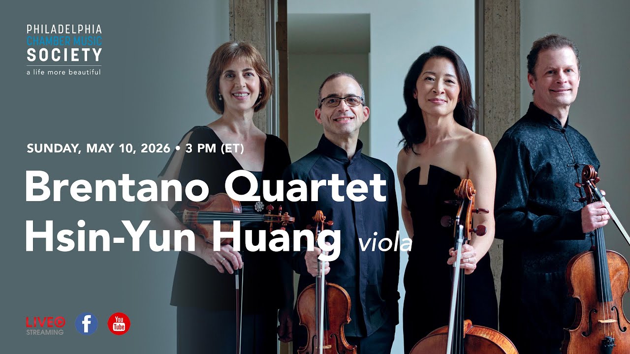 Brentano Quartet w/ Hsin-Yun Huang, viola — LIVE - YouTube