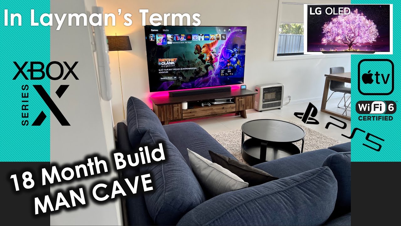 The Build - My Man Cave - XBOX PS5 LG OLED (Granny Flat) - YouTube