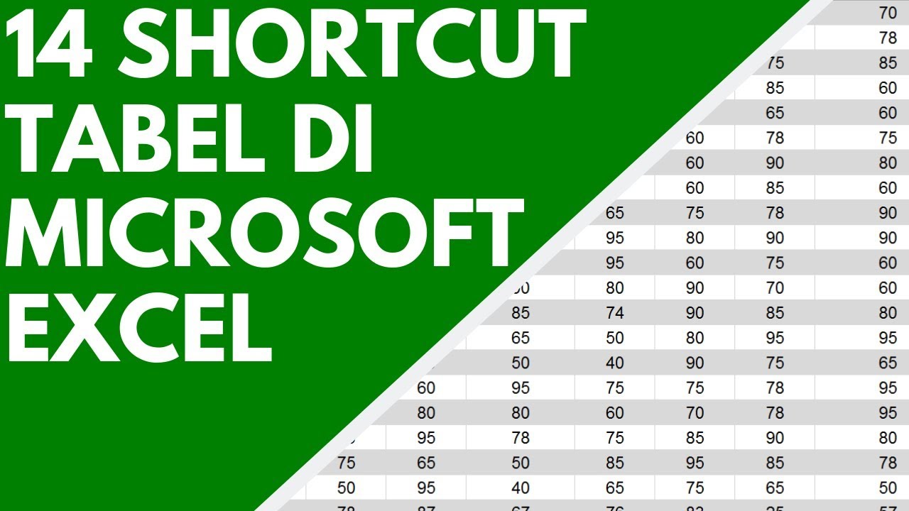 14 SHORTCUT TABEL MICROSOFT EXCEL AGAR KERJA LEBIH CEPAT - TEACH ID ...