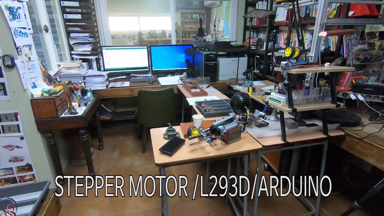 l293d motor driver working and arduino - YouTube