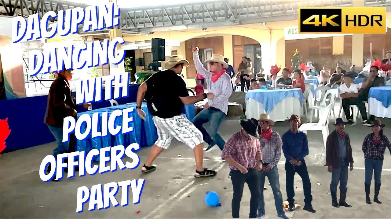 Dancing with Police Department in Dagupan city Pangasinan - YouTube