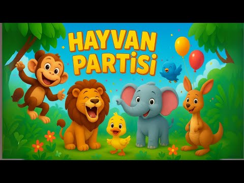 Hayvan Partisi 🐵🦁🦆 | Eğlenceli Çocuk Şarkıları ve Dans | Kids Songs & Animal Dance