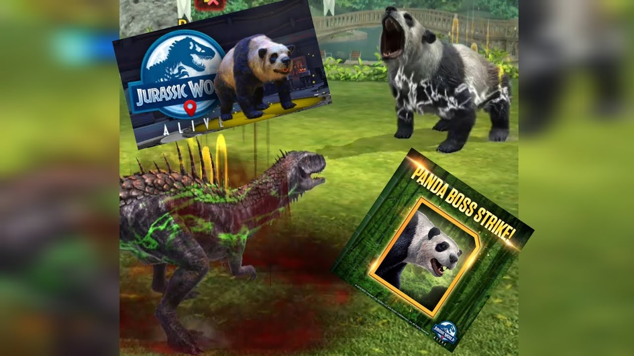 JWA - Boss Panda Attack! #game #jwa #battle #jurassicworldalive # ...