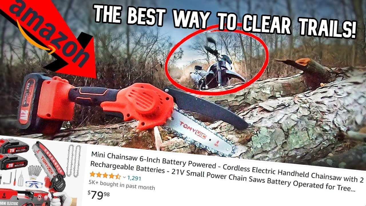 Dirt Biking With a Chainsaw | Trail Maintenance Made EASY! - YouTube