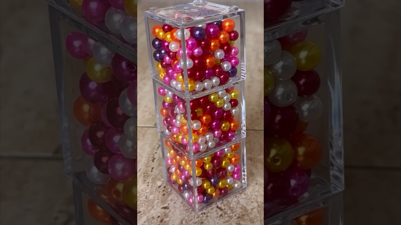 Beads tower #pak #asmr #satisfying #beads #reverse - YouTube
