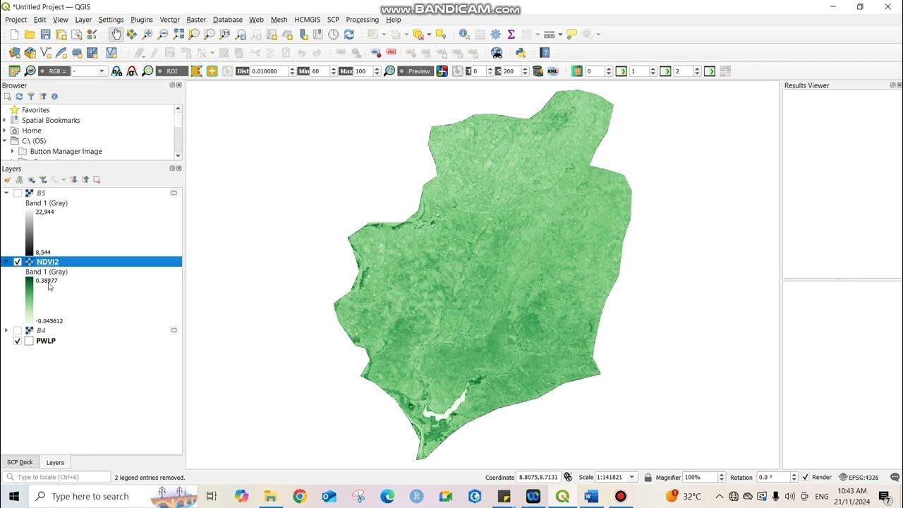 Vegetation Change: Normalized Difference Vegetation Index (NDVI) Analysis using QGIS - YouTube