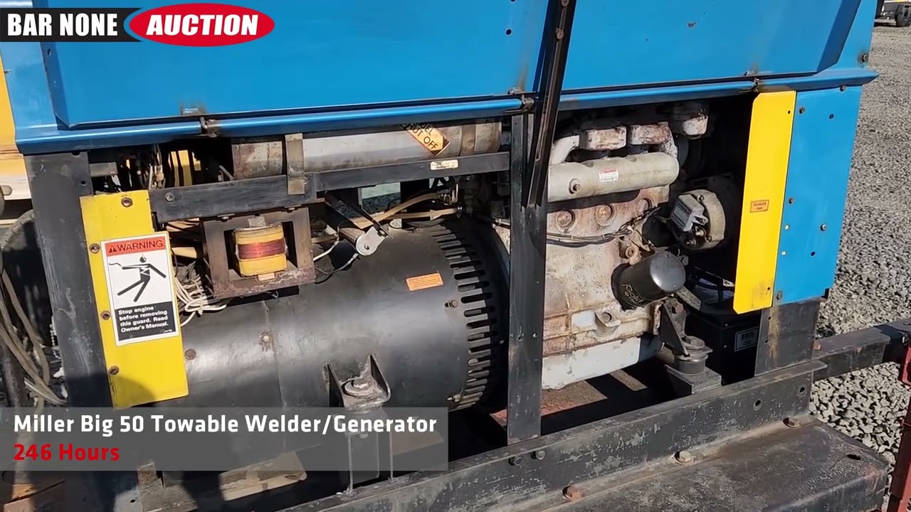 Miller Big 50 Towable Welder Generator - YouTube