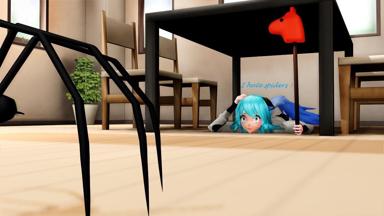 [MMD | DL] When Blue sees a spider - YouTube