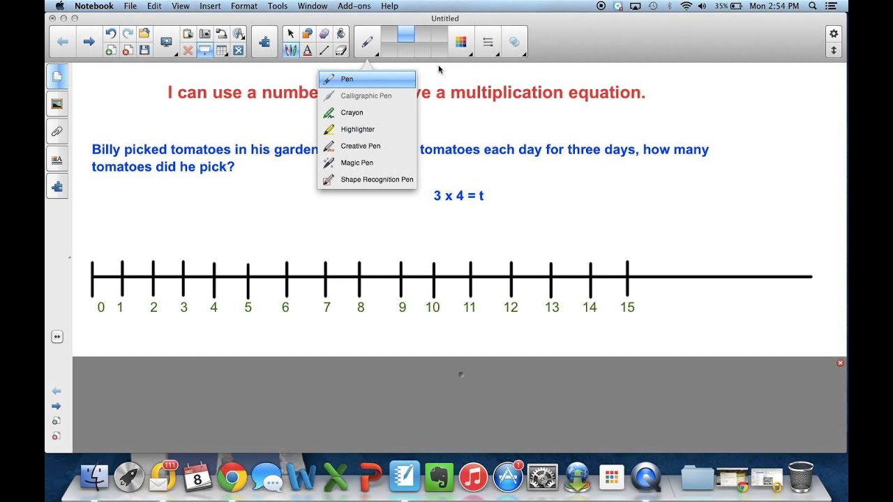 Introduction to Multiplication Using a Number Line - YouTube
