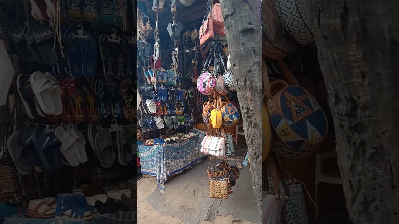 Goa calangute beach shopping market।। Goa calangute market।। - YouTube