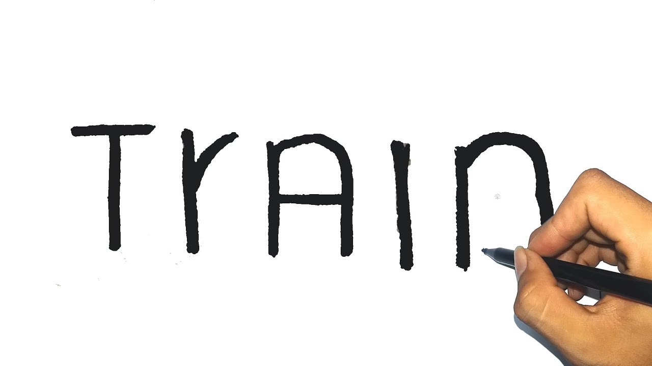 How To Draw A Train Using The Word Train YouTube how-to-draw-a-train-using-the-word-train-youtube