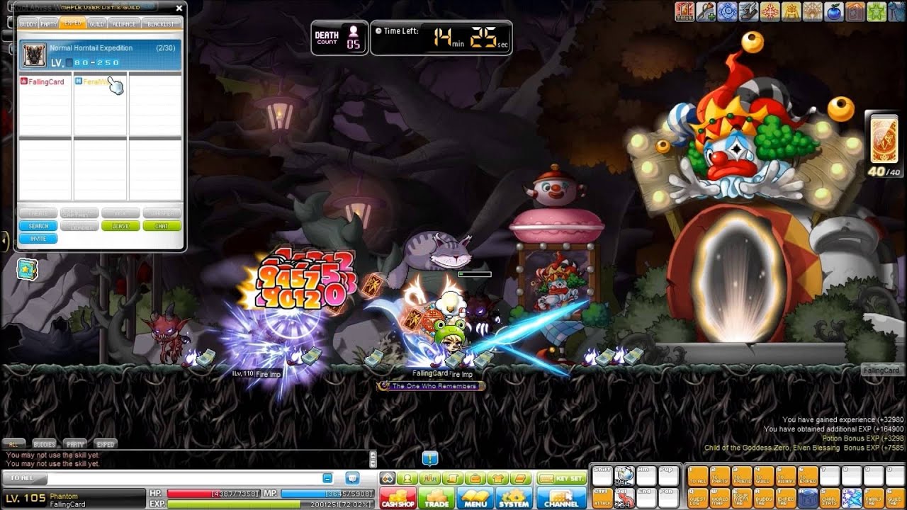 Maplestory Root Abyss Phantom grinding - YouTube