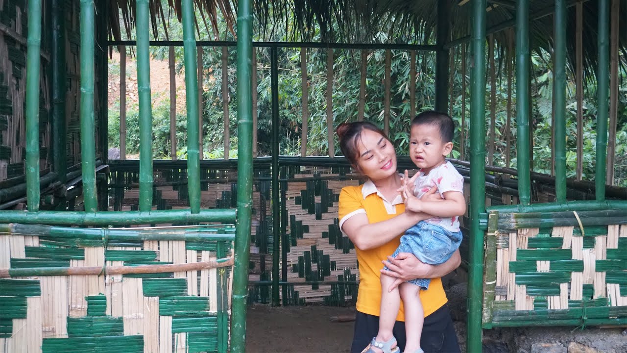 Single Mom: Building Bamboo Wall For The Kitchen, Building Life - Chúc ...