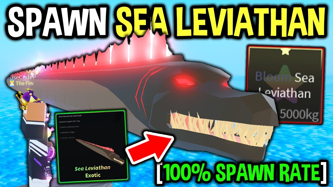 Use This SECRET To SPAWN SEA LEVIATHAN 100% To Make MILLIONS in Roblox ...