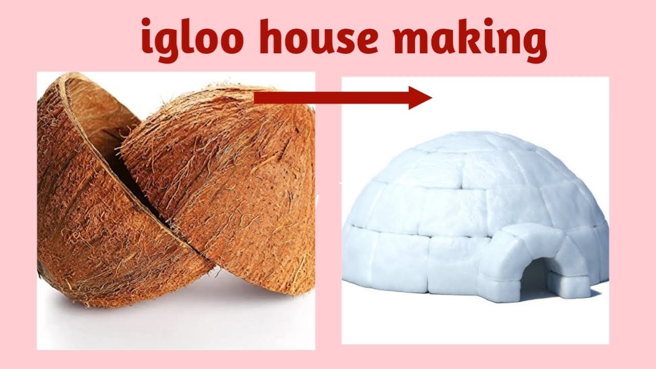 Igloo house making/igloo making school project/how to make igloo for school project - YouTube