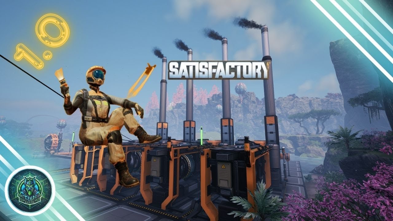 Satisfactory 1.0 Setting up My First Nuclear Power Plants. First Time I ...