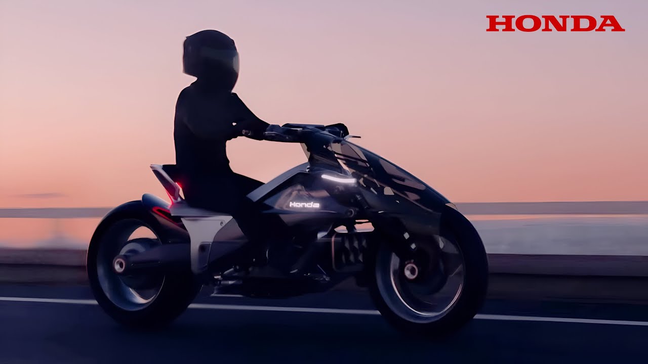 Honda's New Futuristic EV Motorcycle - Outlier Concept - YouTube