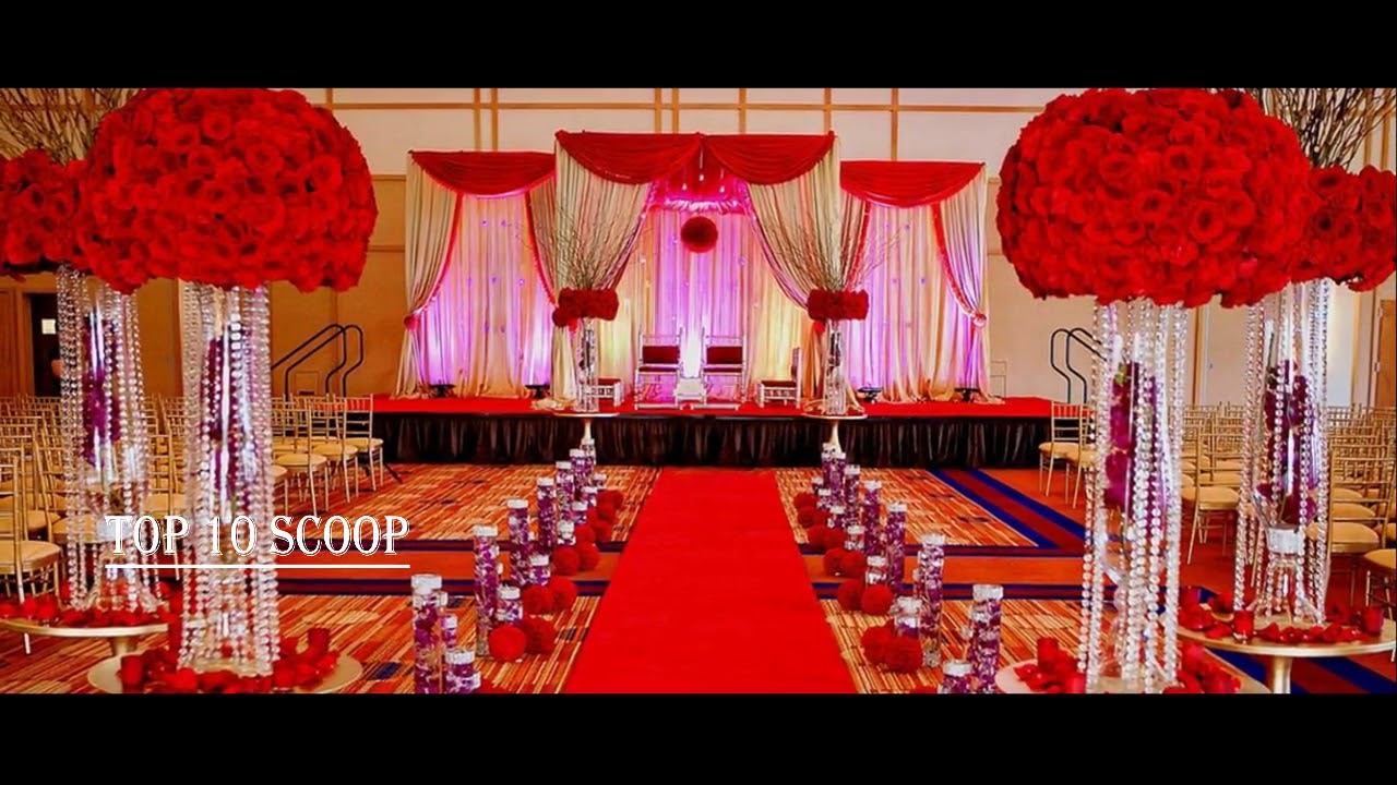 indian wedding stage decoration ideas - YouTube