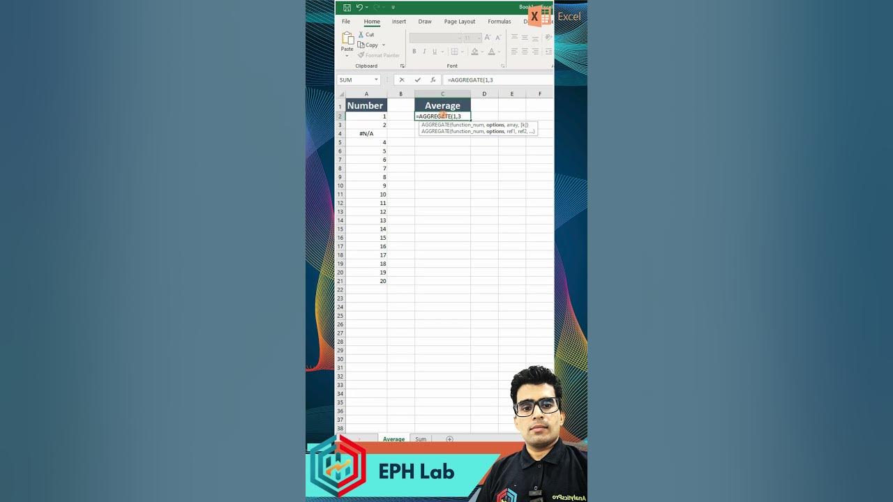 Calculate Average By Ignoring Error & Hidden Rows In the Data #excel #microsoftoffice - YouTube