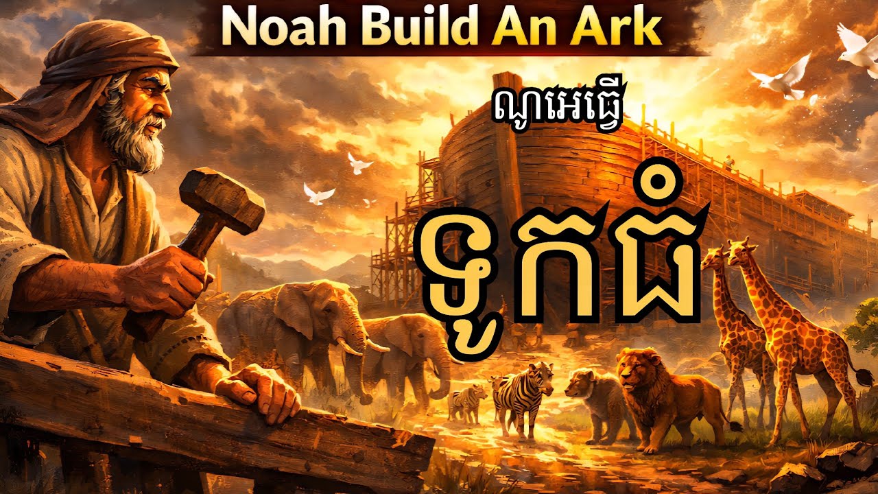 [រឿងដ៏អស្ចារ្យ] លោកណូអេធ្វើទូកធំ | Noah Build An Ark: The Great Flood ...