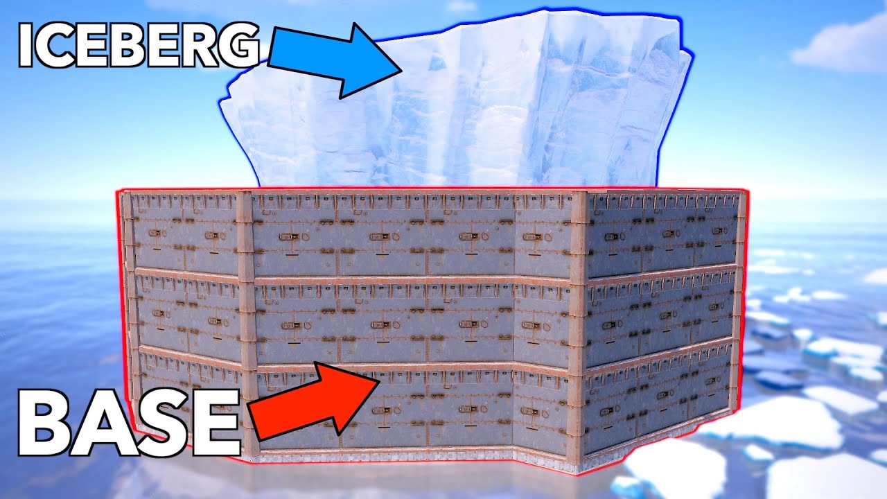 this was BY FAR the MOST UNIQUE ICEBERG base build i've EVER raided ...