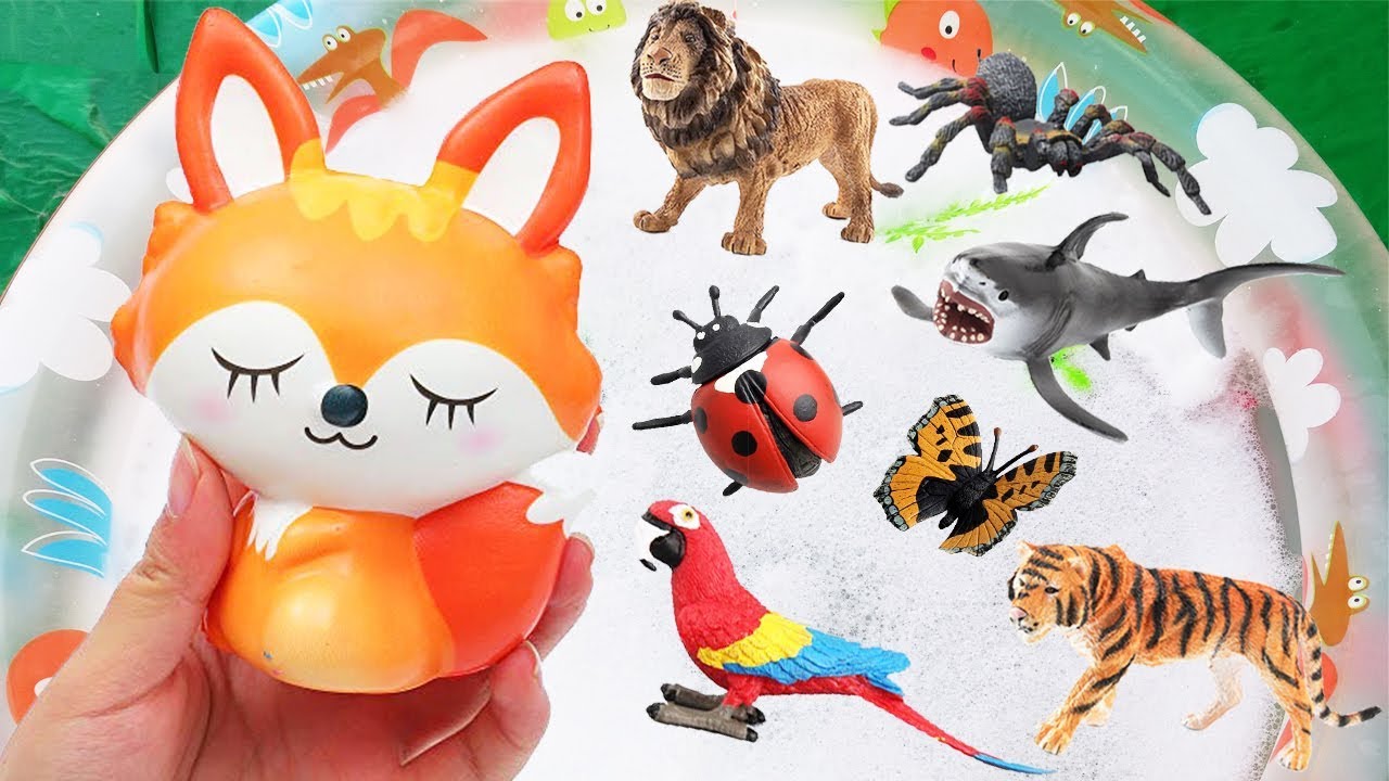 Fun Wild Animal Toys Names - Animals for Kids - Learn Sea Animal ...