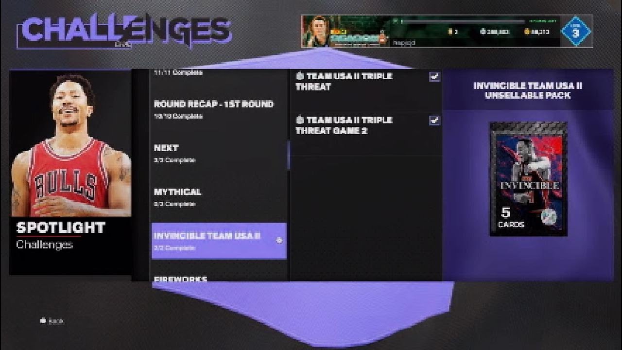 NBA 2K24 Both Invincible Team USA II MyTEAM Spotlight Challenges - YouTube