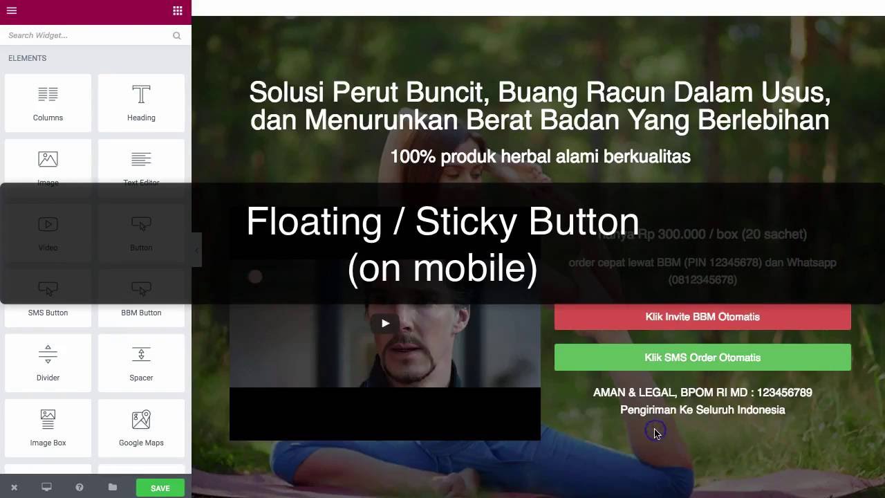 LandingPress - Sticky / Floating Button - YouTube