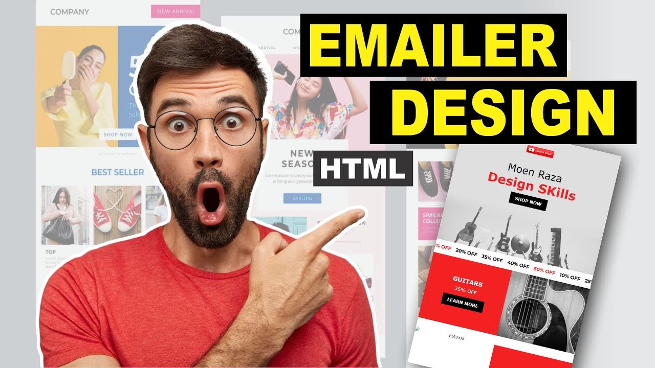 Marketing Emailer HTML : No code Need #designskills - YouTube