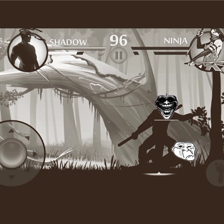 shadow fight 2 troll face edit 🗿🗿 #youtubeshorts #trollface #trending # ...